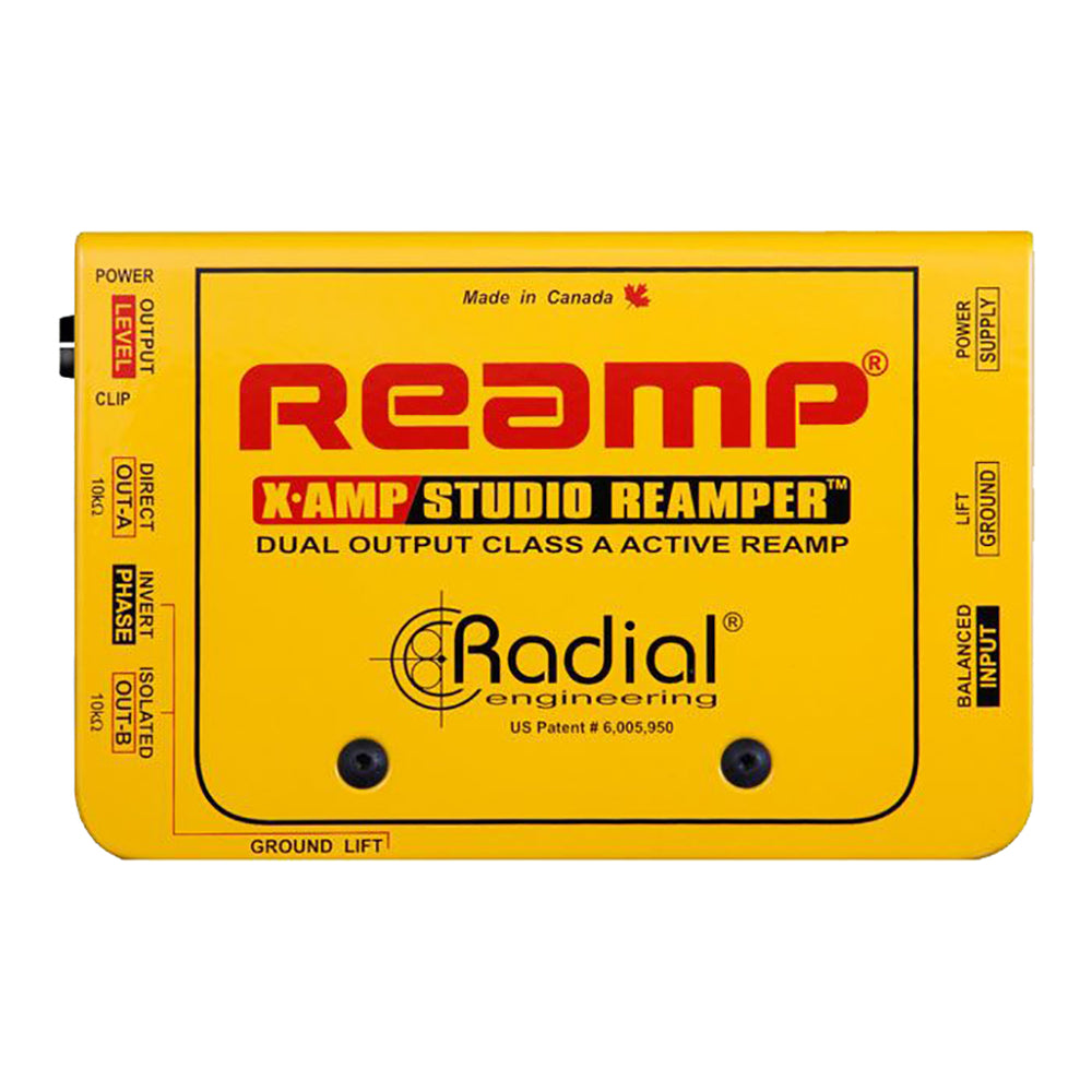 Radial X-AMP - Active Class-A Re-amping Device, Dual Output. PSU Inclu ...