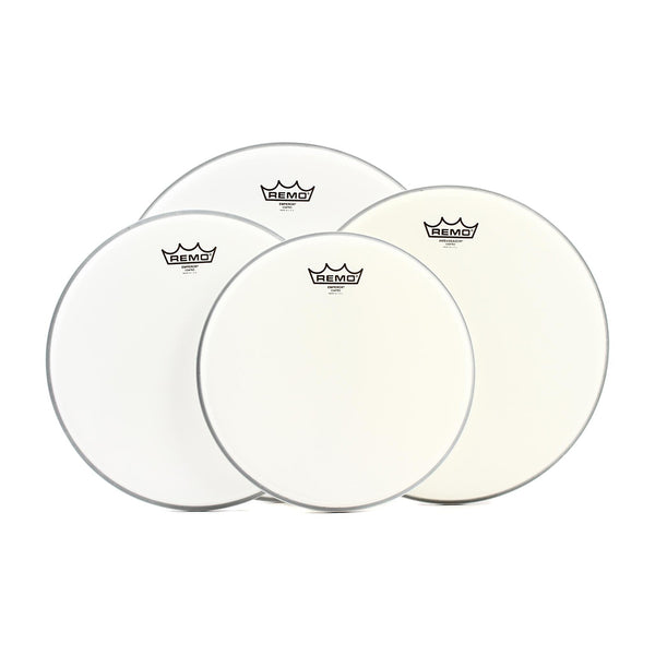 Remo Pro Pack Emperor Coated 12" 13" 16" FREE 14'' Ambassador Coated